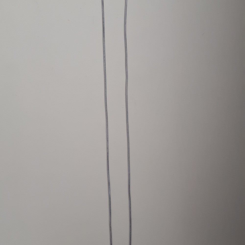 Chain Snake 1.2 mm 45 cm Rhodium Colour