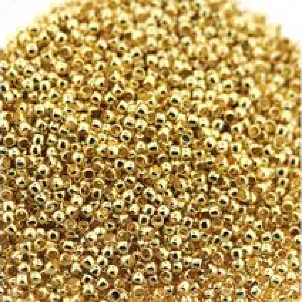 CRIMP BEAD 3mm Gold Colour 5g